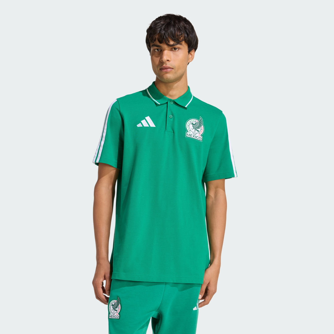 ADIDAS mexico dna polo shirt green xs